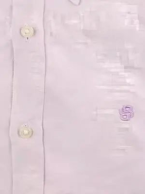 BOSS Button-down Embroidered Shirt - Pink