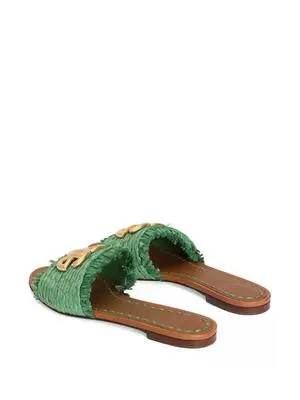 Dolce & Gabbana Raffia Slippers