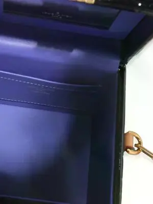 LOUIS VUITTON Vernis Bleecker Box Tote Bag - Black