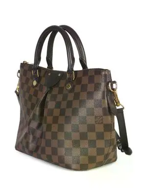 LOUIS VUITTON Damier Ebene Siena Pm Tote Bag - Brown