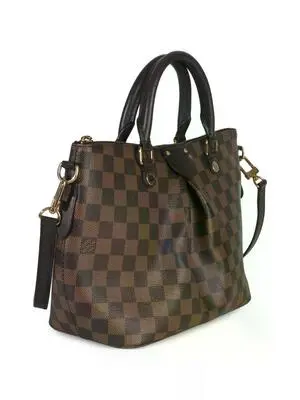 LOUIS VUITTON Damier Ebene Siena Pm Tote Bag - Brown