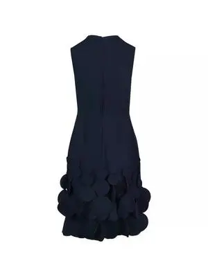 Catherine Regehr Jackie Appliqu Navy Crepe Dress