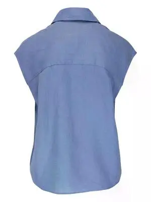 Vince Sleeveless Linen Shirt
