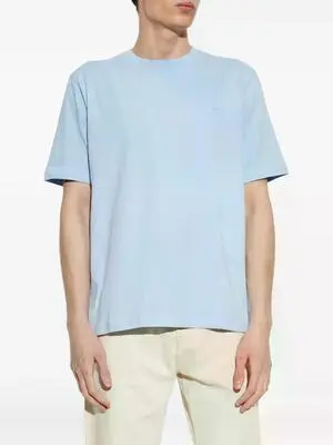SAMSOE SAMSOE Saotto Logo-embroidered T-shirt - Blue