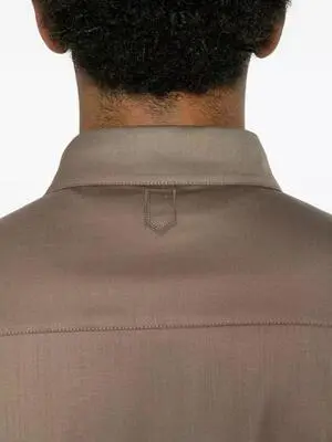 Canali Button-up Chest-pocket Shirt Jacket