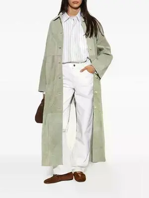 SAMSOE SAMSOE Sarae Suede Belted Coat