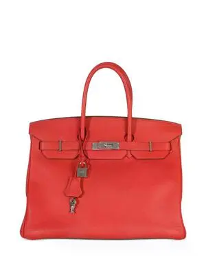 Hermès 35 Birkin Tote Bag - Red