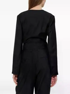 Posse Elspeth Cropped Wool Jacket - Black