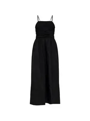 GESTUZ Ruched Bodice Camisole Dress - Black