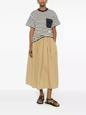 AND WANDER Cordura Drawstring Midi Skirt