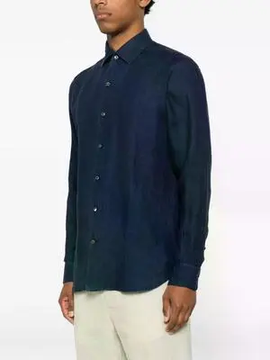 Zegna Long-sleeve Linen Shirt