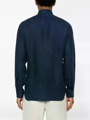 Zegna Long-sleeve Linen Shirt