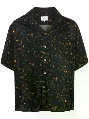 Rhude Abstract-print Logo-embroidered Shirt