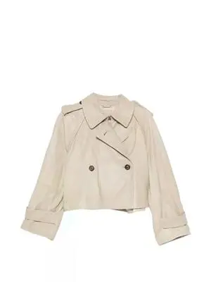 Giorgio Armani Double-breasted Leather Jacket