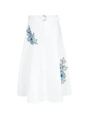 Cinq À Sept Samara Embroidered Mid Skirt