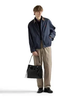 Prada Bonnie Leather Shoulder Bag - Black