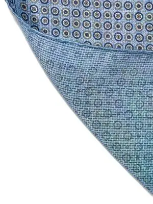 DELL'OGLIO Geometric-print Scarf