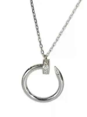 Cartier Juste Un Clou 18k White Gold Diamond Necklace