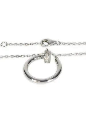 Cartier Juste Un Clou 18k White Gold Diamond Necklace