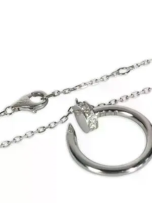 Cartier Juste Un Clou 18k White Gold Diamond Necklace