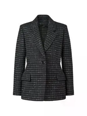 MSGM Checked Single-breasted Blazer
