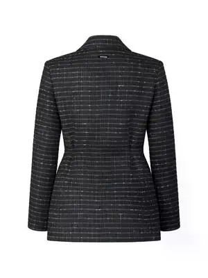 MSGM Checked Single-breasted Blazer