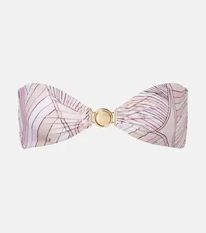 Emilio Pucci Iride Bandeau Bikini Top - Pink