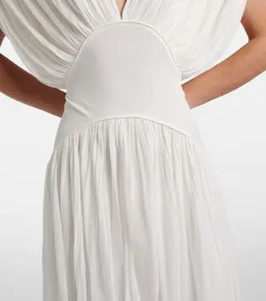 Tove Lyla Draped Jersey Gown - White
