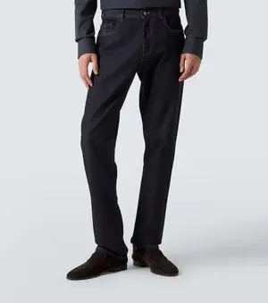 Canali Slim Fit Jeans - Blue