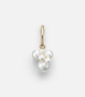 Sophie Bille Brahe Botticelli Single Earring With Pearls In 14kt Yellow - Gold