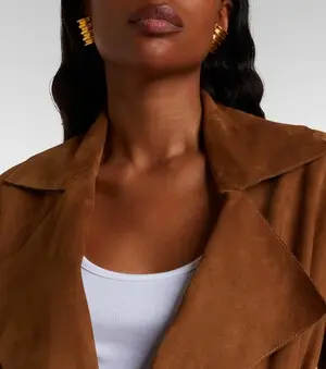 Nour Hammour Kerry Suede Coat