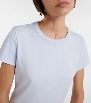 Dorothee Schumacher Cotton-blend Jersey T-shirt - Blue