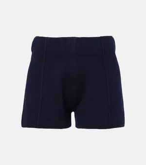 Jardin Des Orangers Wool And Cashmere Shorts - Blue