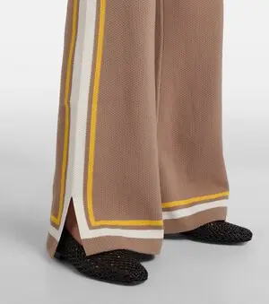 The Upside Veneto Kansas Knitted Wide-leg Pants