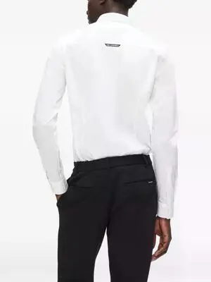 Karl Lagerfeld Embroidered-logo Long-sleeve Shirt