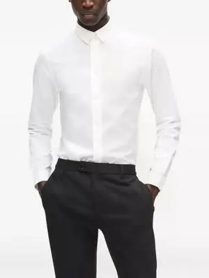Karl Lagerfeld Embroidered-logo Long-sleeve Shirt