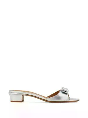 FERRAGAMO Vara Bow Slides - Silver