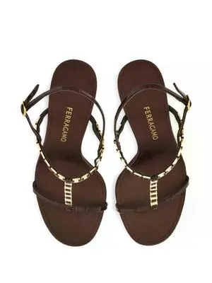 FERRAGAMO Vara Chain T-strap Sandals