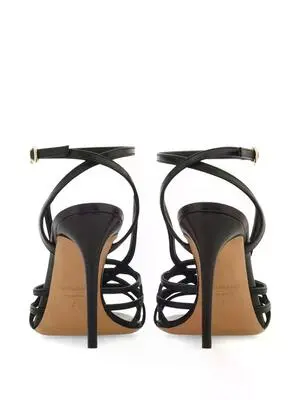 FERRAGAMO Strappy Heeled Sandals With Ankle Buckle