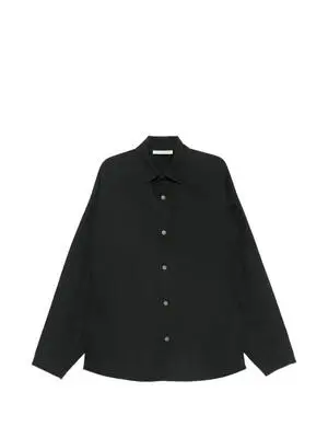Fear Of God Logo-embroidered Press-stud Overshirt - Black