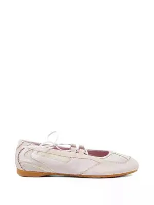 DIESEL® D-mile Lace-up Ballet Flats - Pink