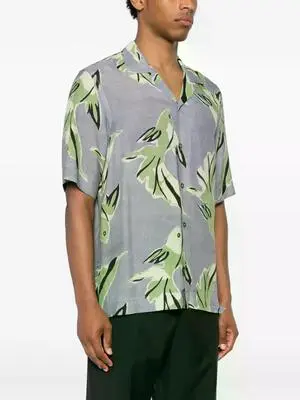 Paul Smith Fish-print Short-sleeve Shirt