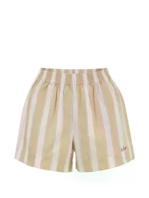 MC2 SAINT BARTH Striped Embroidered Shorts