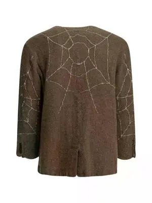 Kapital Embroidered Collarless Jacket