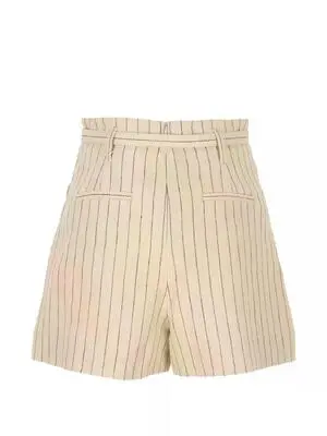 Zimmermann Rebellion Pinstripe Linen Shorts