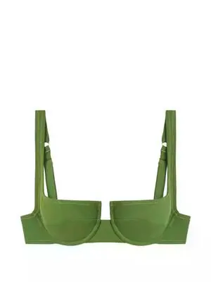 REINA OLGA Brigitte Underwired Bikini Top - Green