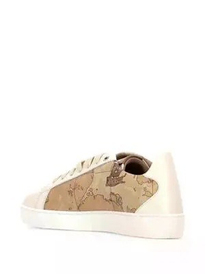 ALVIERO MARTINI 1° CLASSE Geo Classic Print Lace-up Sneakers