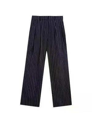 Maison Labiche Pinstripe Pleated Trousers