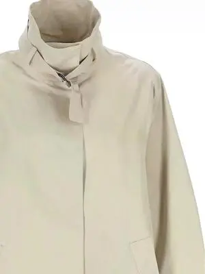 EMMA E GAIA High-neck Buckle-fastening Coat