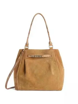ALVIERO MARTINI 1° CLASSE Geo Classic Suede Tote Bag